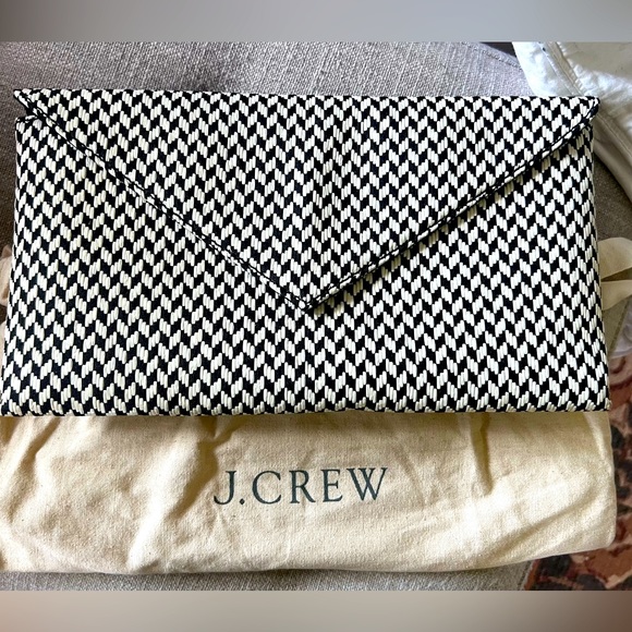 J. Crew | Bags | Jcrew Clutch Black And White | Poshmark